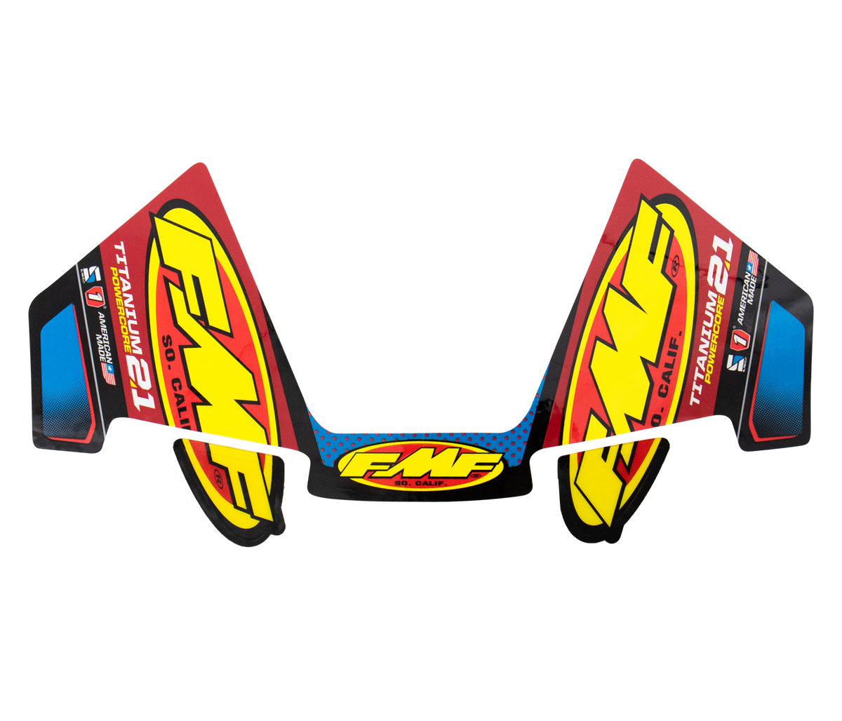 FMF TITANIUM POWERCORE 2.1 MYLAR DECAL REPLACEMENT 3PC 014950 – FMF Racing