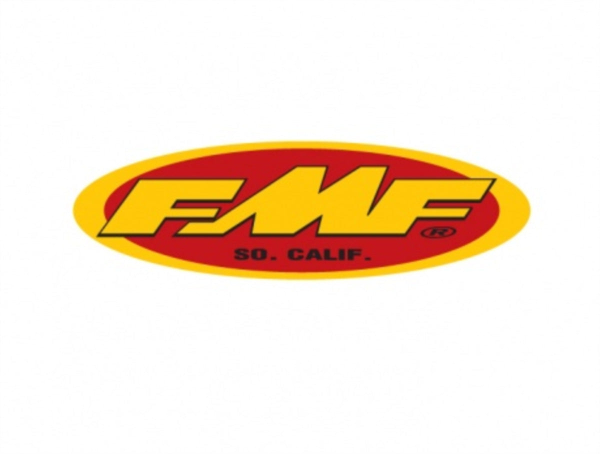 FMF 23" OVAL TRAILER STKR (YEL/RED) (INDIVIDUAL) 010594 – FMF Racing