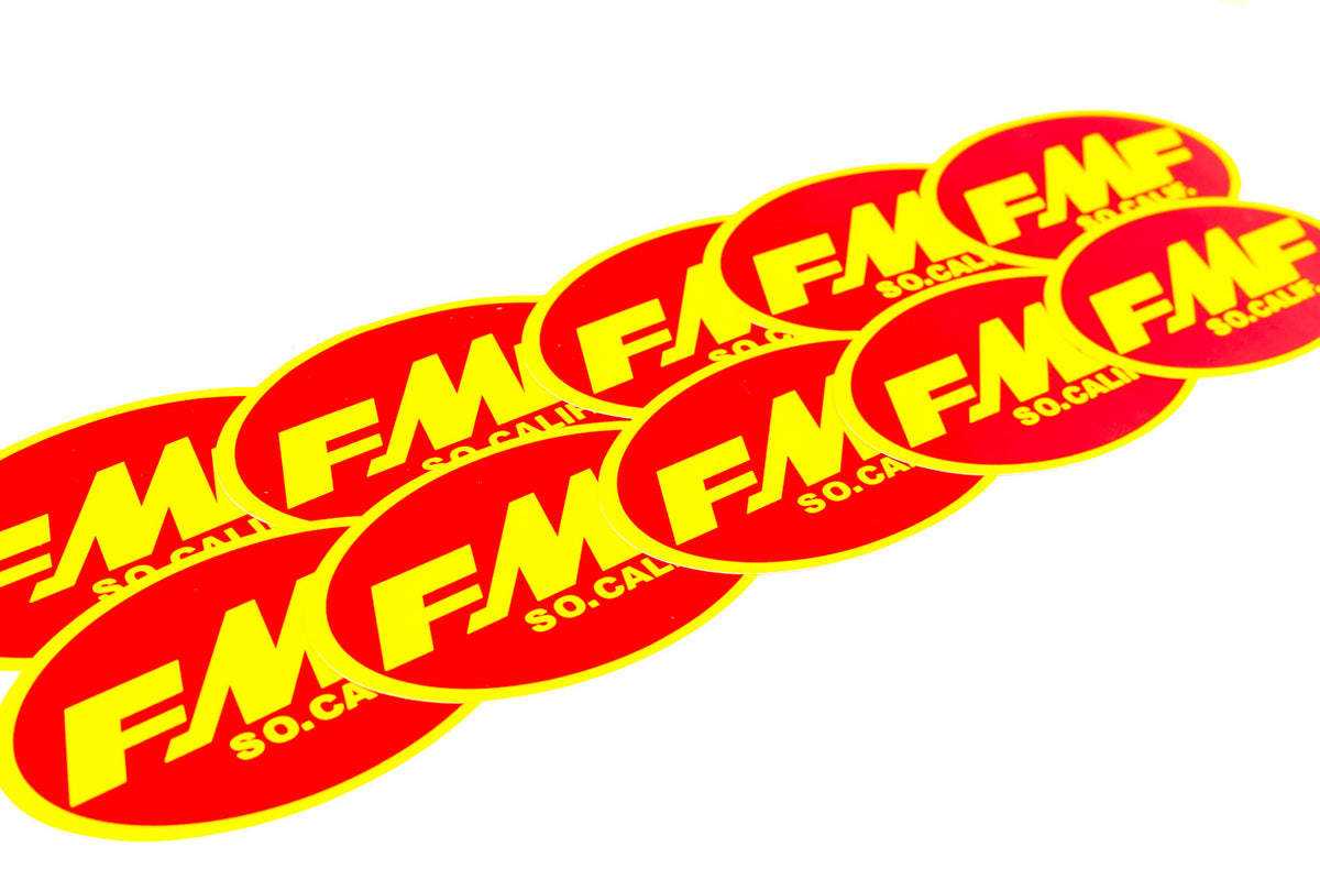 FMF VINTAGE OVAL STKR (10 PACK) 012977 – FMF Racing